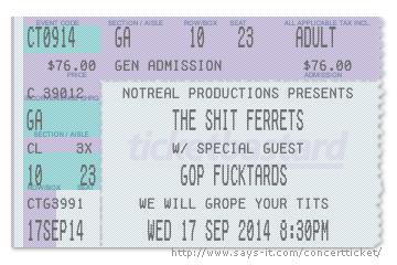 Concert Ticket Generator | Davezilla.com